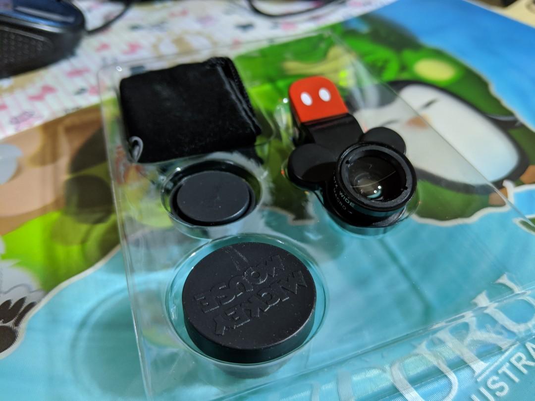 Mickey mouse clip lens, Photography, Lens & Kits on Carousell