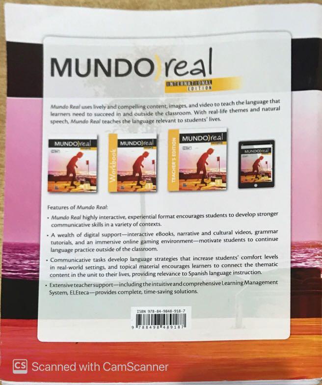 MUNDO)real - Spanish Textbook for 3rd Language, Hobbies & Toys, Books ...