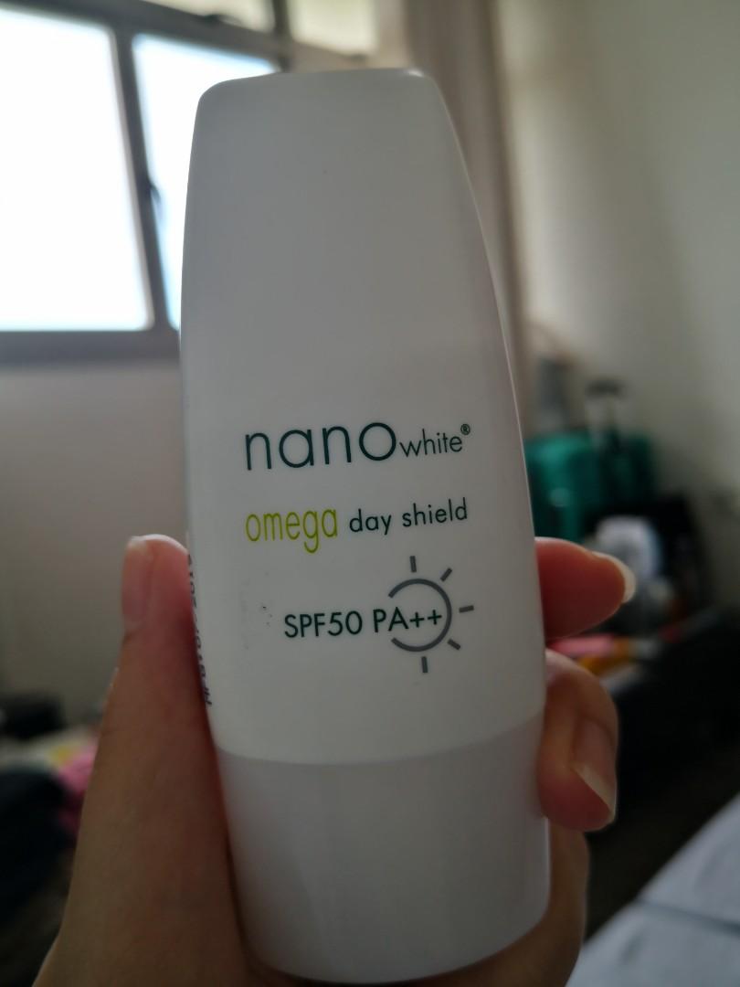 Nano White Omega Day Shield SPF50++, Beauty & Personal Care, Face, Face ...