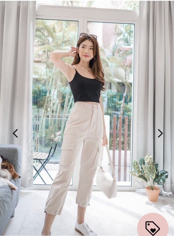 Renna Cargo Pants in Sand, Women's Fashion, Bottoms, Other Bottoms on ...