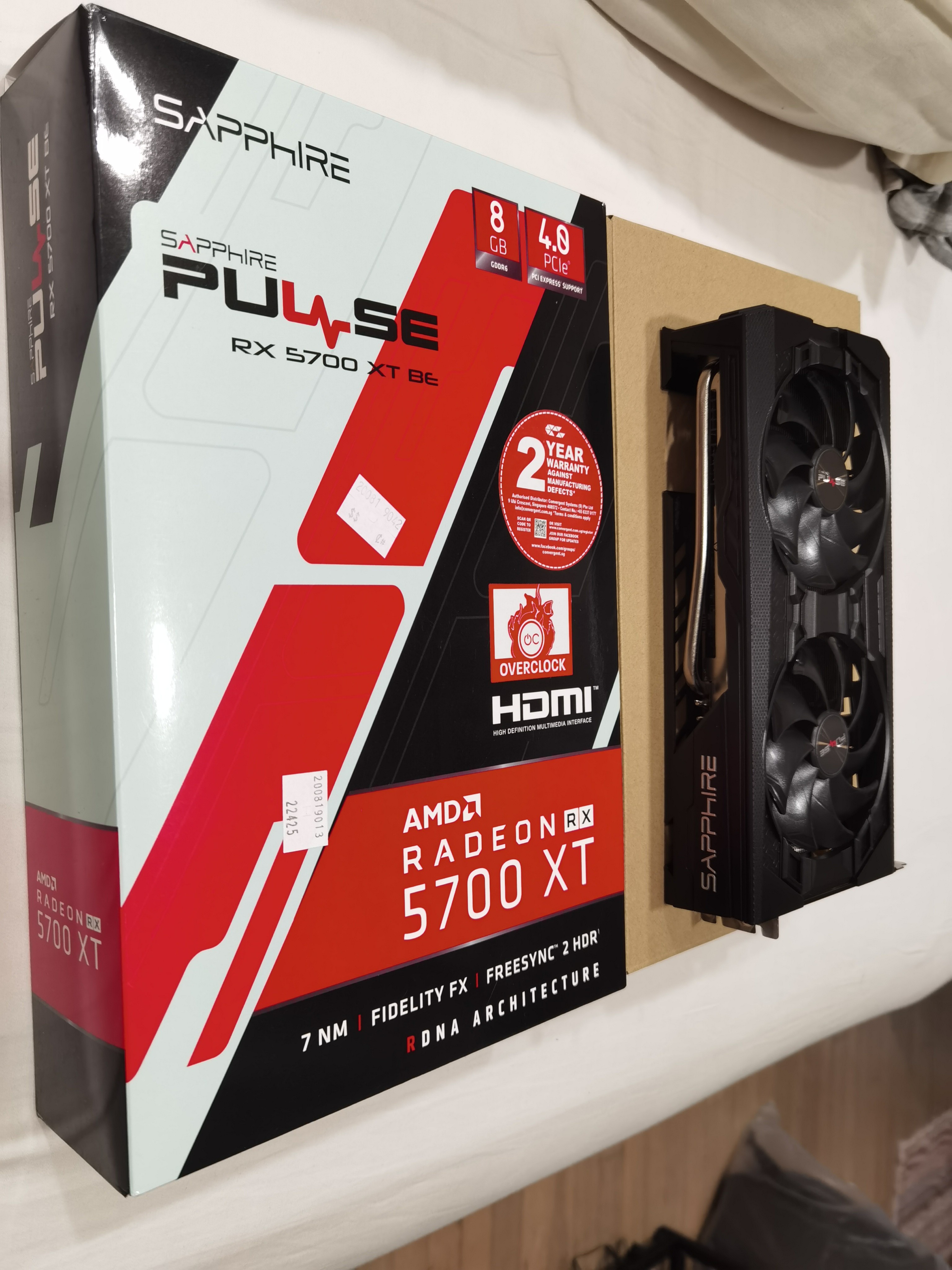 Sapphire Pulse RX 5700 XT BE 8GB, Computers & Tech, Parts & Accessories ...