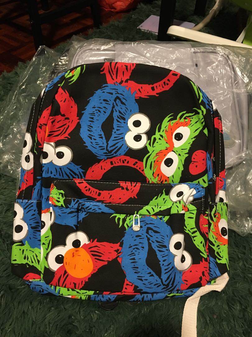 Sesame Street Cotton Backpack, Men's Fashion, Bags, Backpacks on Carousell