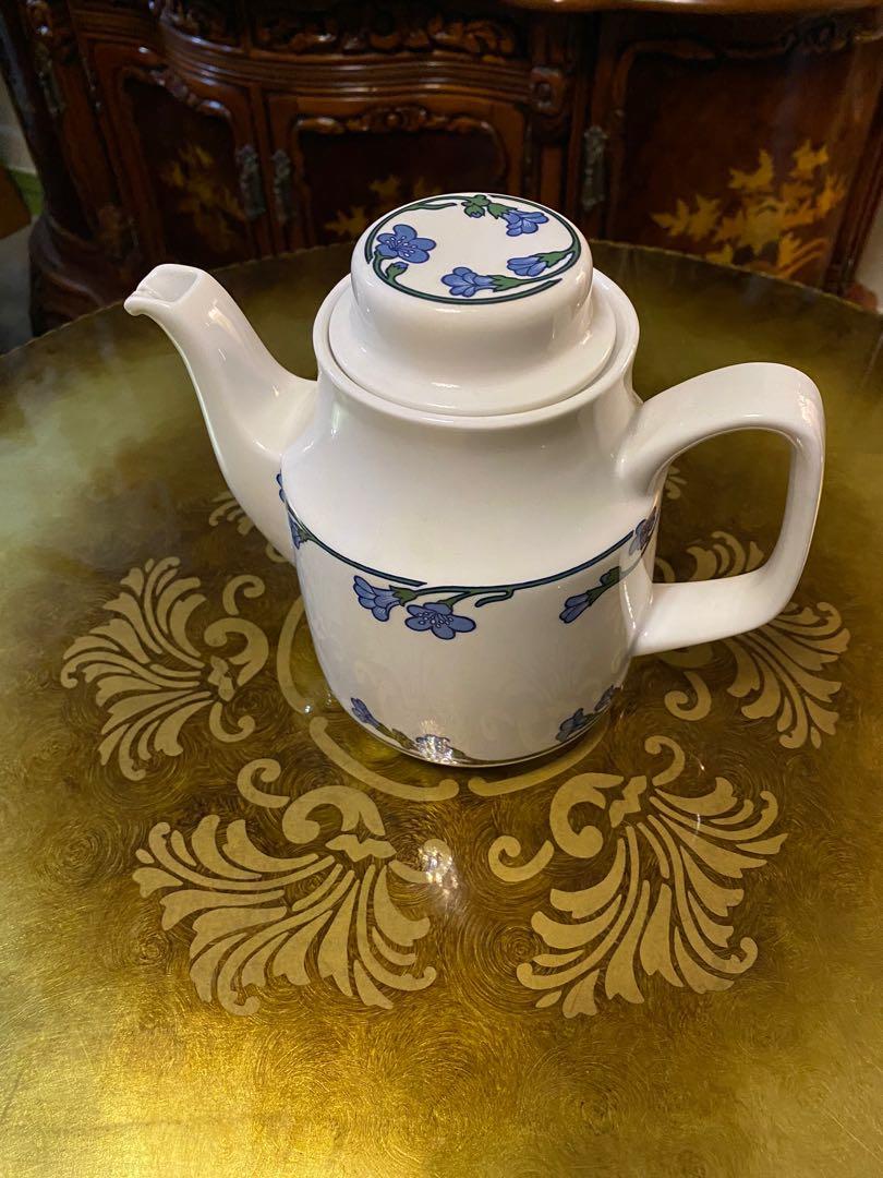 Repriced ️Swedish Vintage Rare Ingrid Rorstrand Teapot with Blue ...