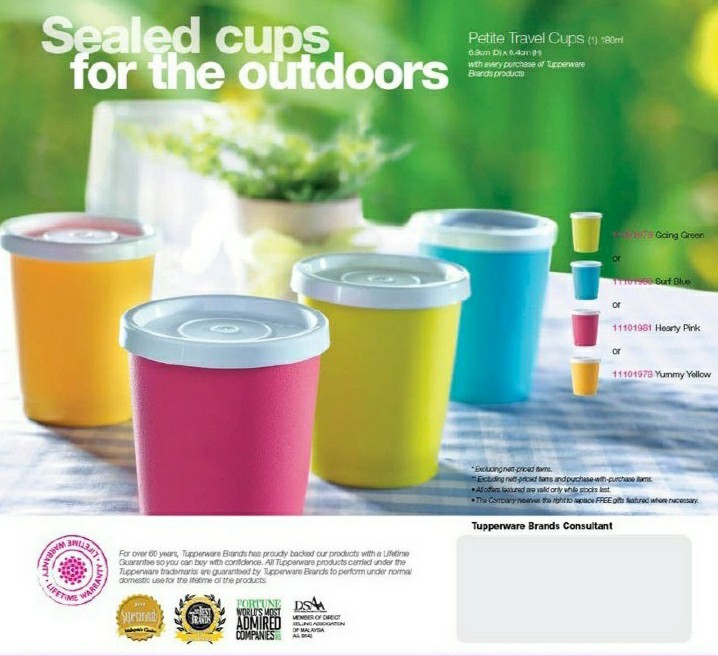 Tupperware 180 ml Pretty Pastel Petite/ Lucky Cup Container Set of 3 or ...