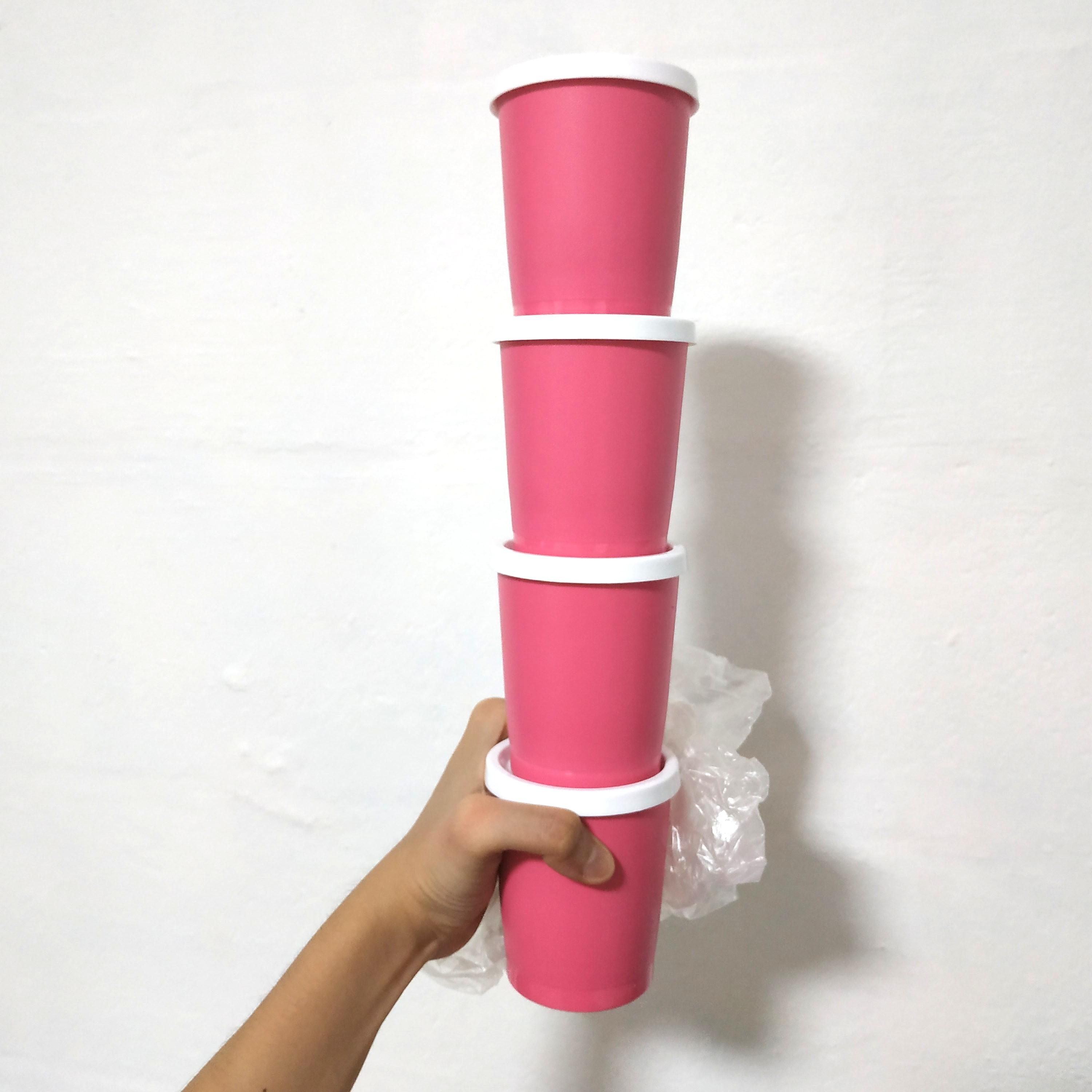 Tupperware 180 ml Pretty Pastel Petite/ Lucky Cup Container Set of 3 or ...