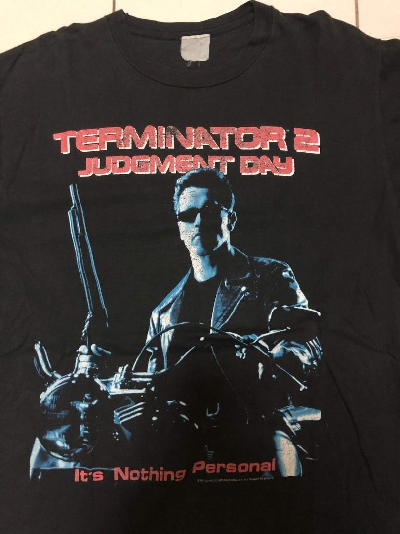 Vintage Terminator Tee, Men's Fashion, Tops & Sets, Formal Shirts on ...