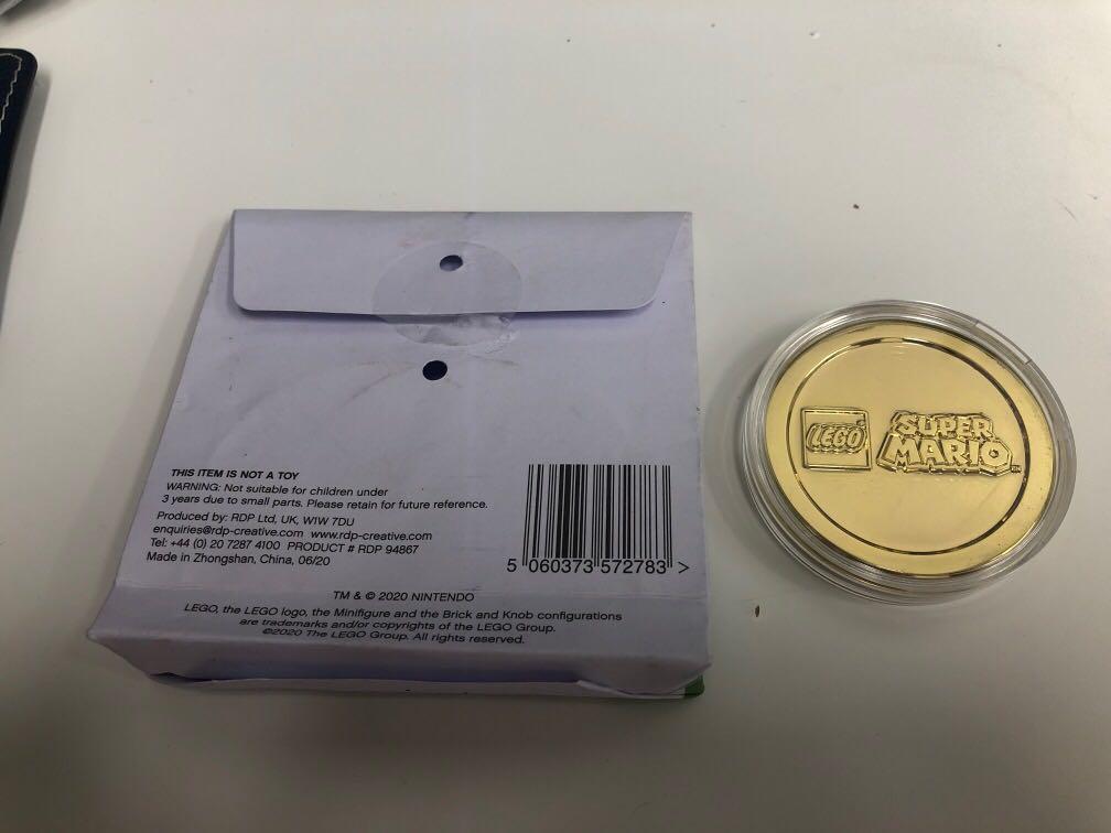 全新 Lego限量版 樂高 超級瑪利歐金幣 Super Mario Coin, 興趣及遊戲, 玩具 & 遊戲類 - Carousell
