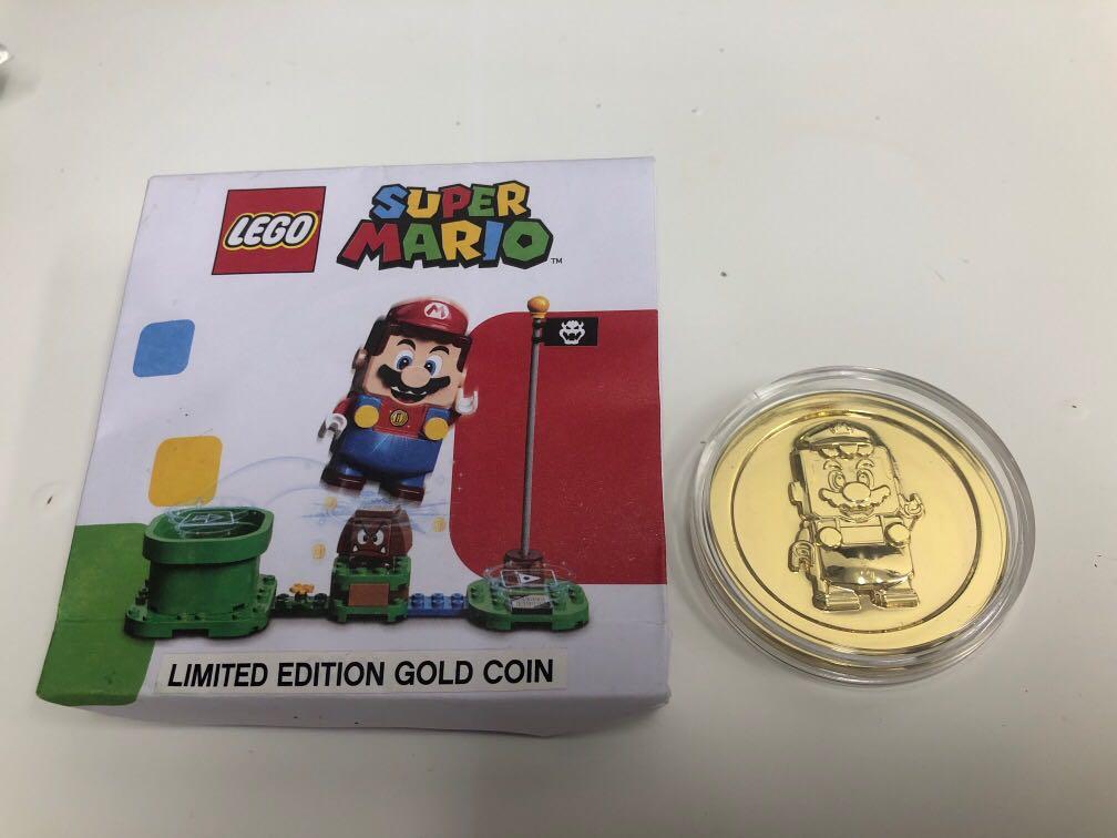 全新 Lego限量版 樂高 超級瑪利歐金幣 Super Mario Coin, 興趣及遊戲, 玩具 & 遊戲類 - Carousell