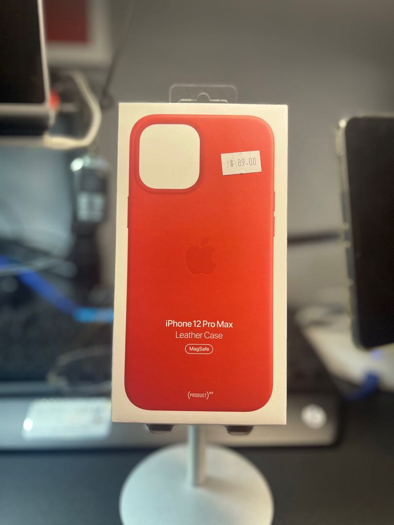 Apple iPhone 12 Pro Max Leather Case in (Product) Red, Mobile Phones ...