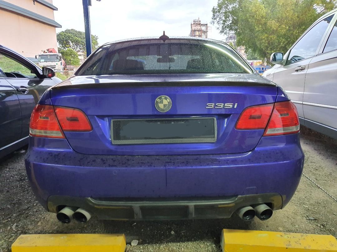 BMW E92 335i Coupe Carbon Fiber Boot Lip, Car Accessories, Accessories ...