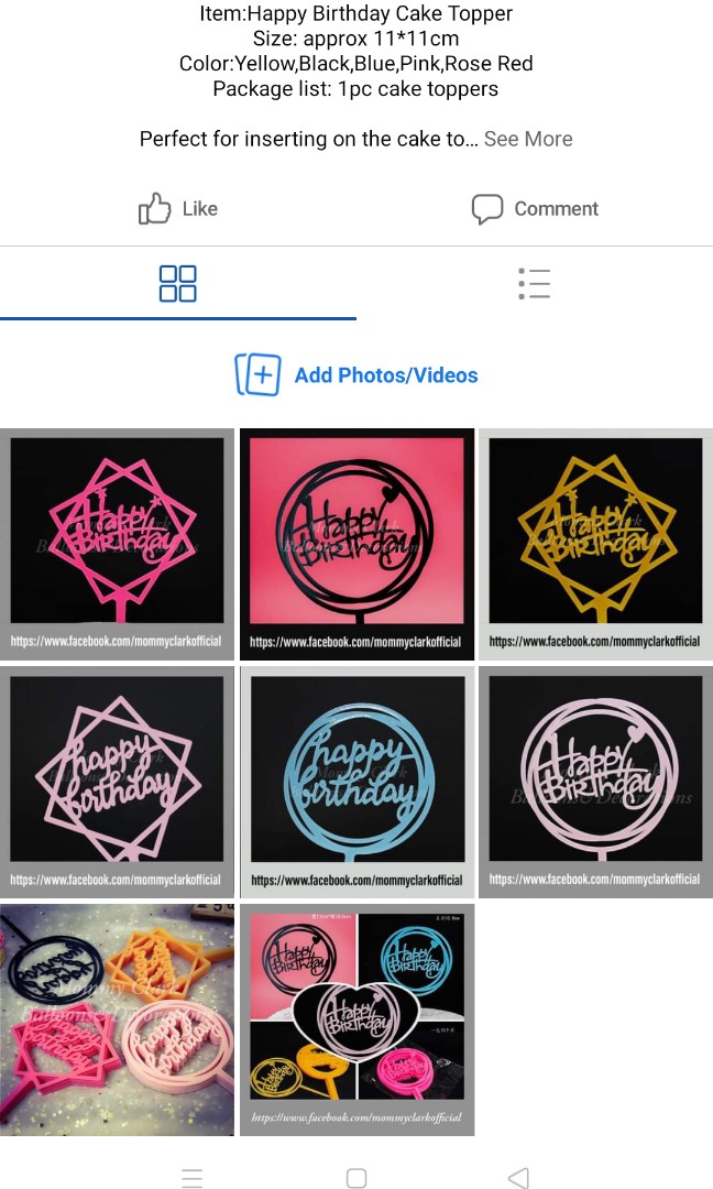 Cake Topper Hobbies And Toys Stationary And Craft Handmade Craft On Carousell