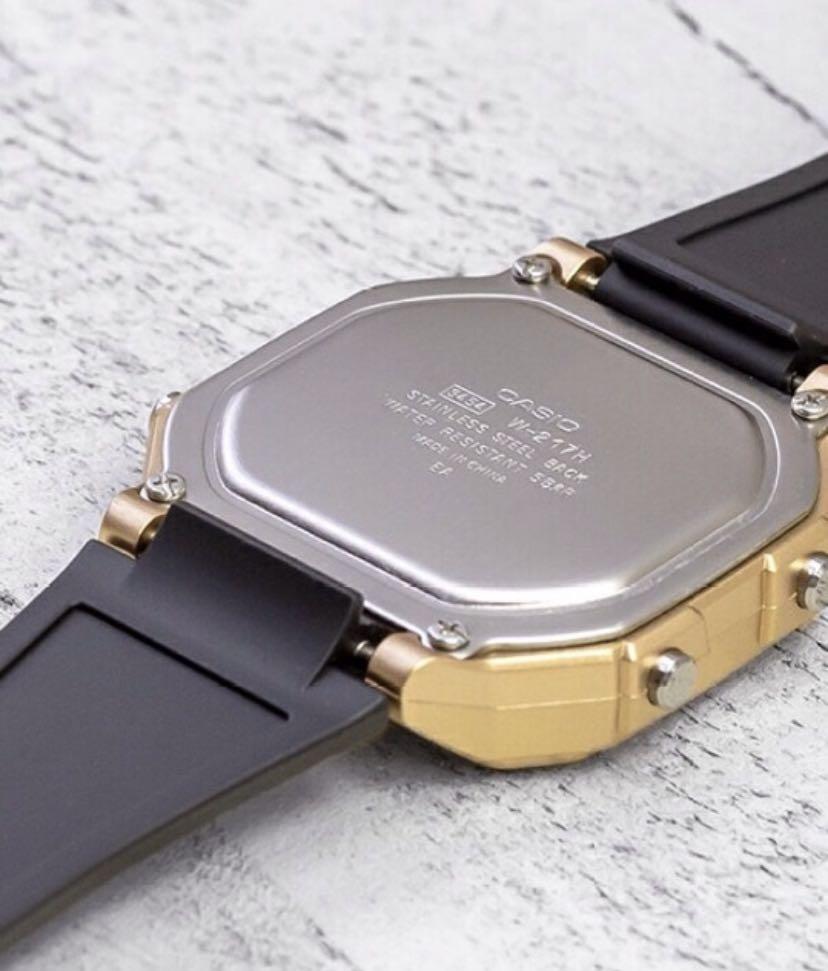 Casio Illuminator Series W217 Digital Quartz W217HM-9A Gold Watch W ...