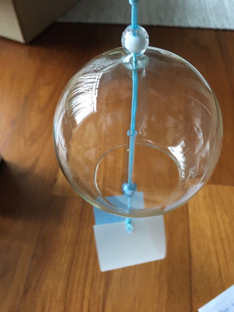 Daiso wind bell clear version, Free Items on Carousell