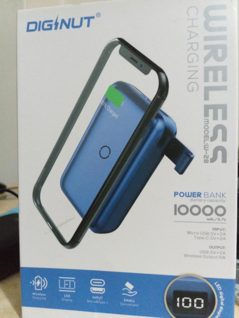 Diginut power bank with wireless charging, Mobile Phones & Gadgets ...