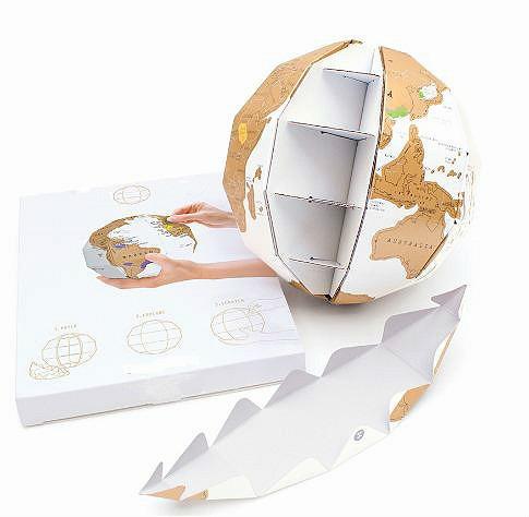 DIY 3D Globe Model With Scratch World Map, Hobbies & Toys, Stationery ...