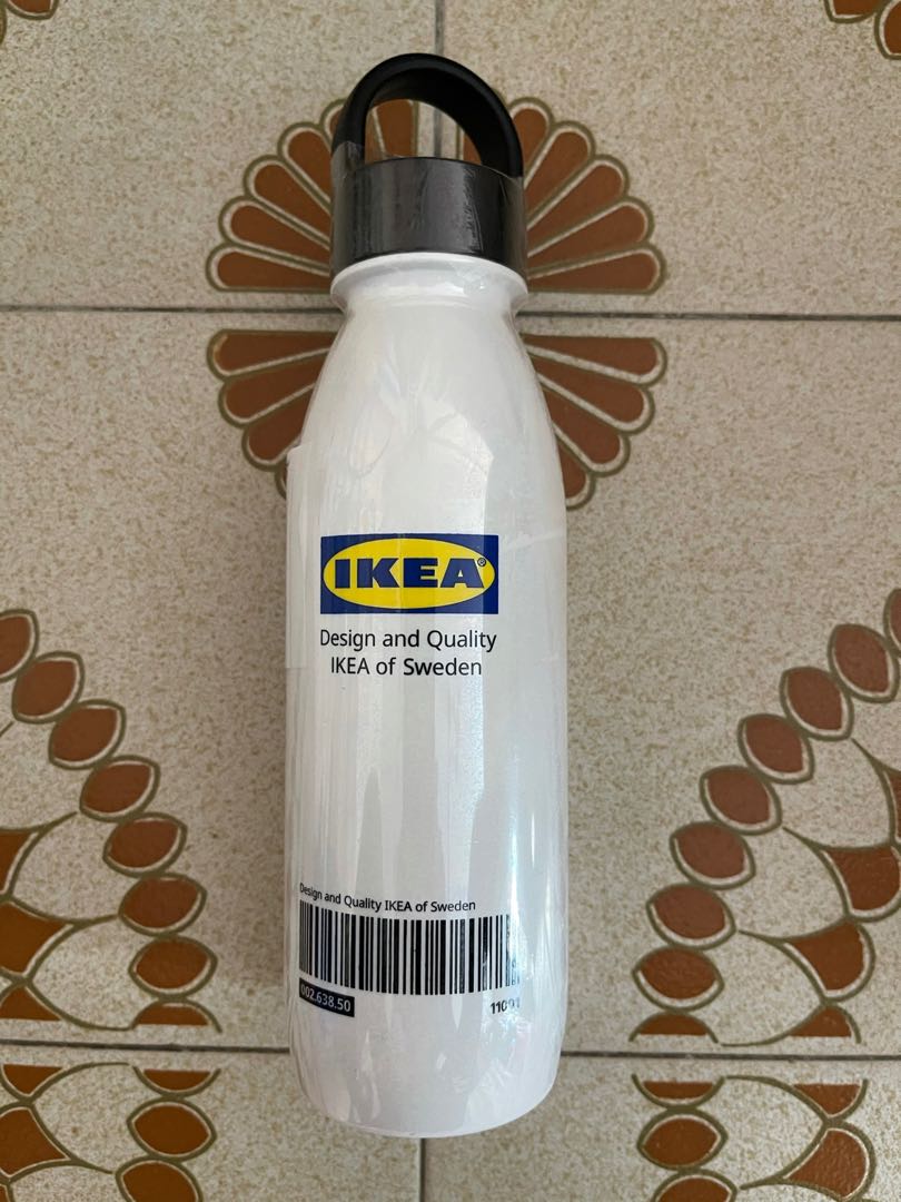 IKEA EFTERTRADA Water Bottle White, Women's Fashion, Watches & Accessories, Other Accessories on ...