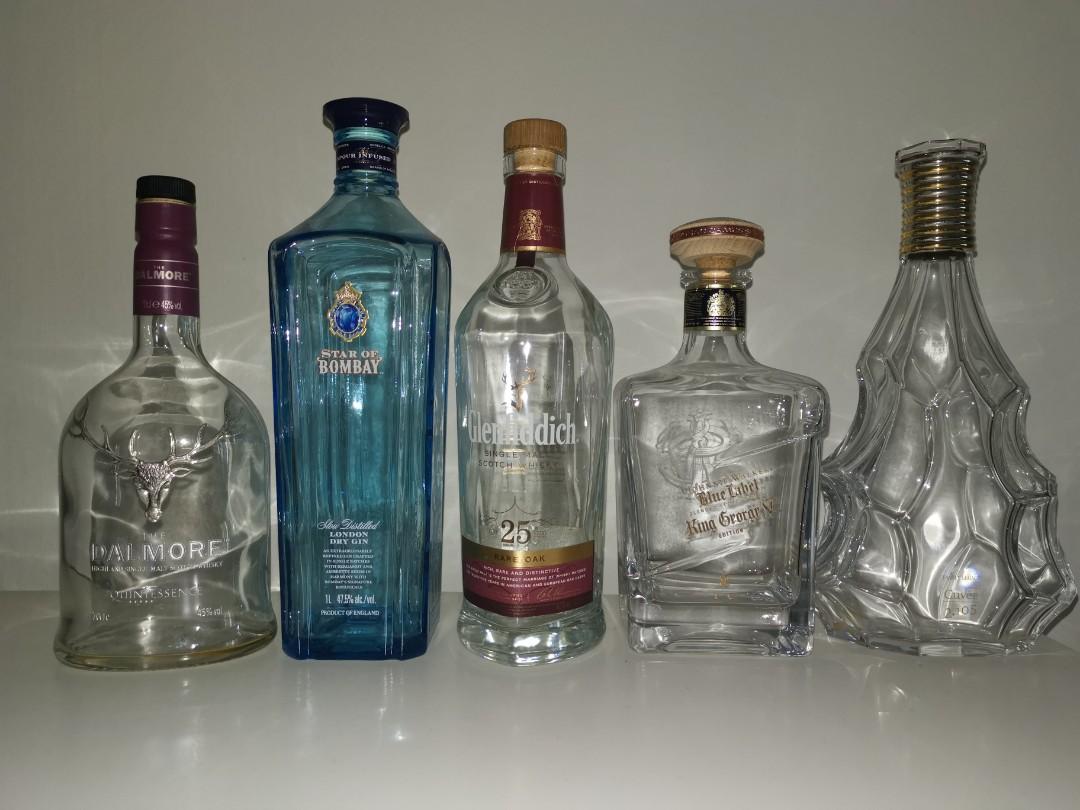 Empty Liquor Bottles, Food & Drinks, Alcoholic Beverages on Carousell
