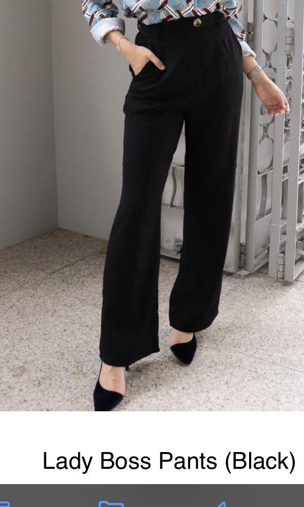 (click pic for full image) formal pants black, Women's Fashion, Bottoms ...
