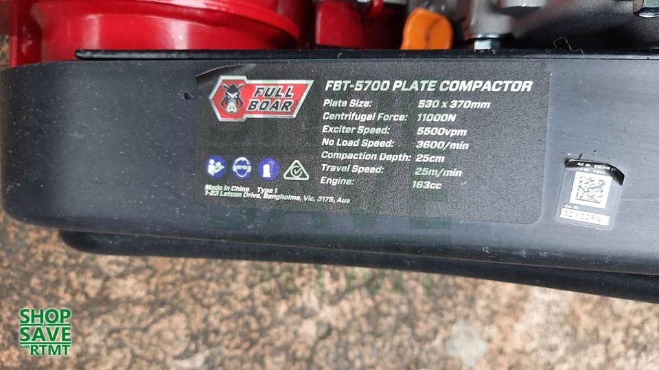 Full Boar Plate Compactor 5.5HP, Commercial & Industrial, Construction ...
