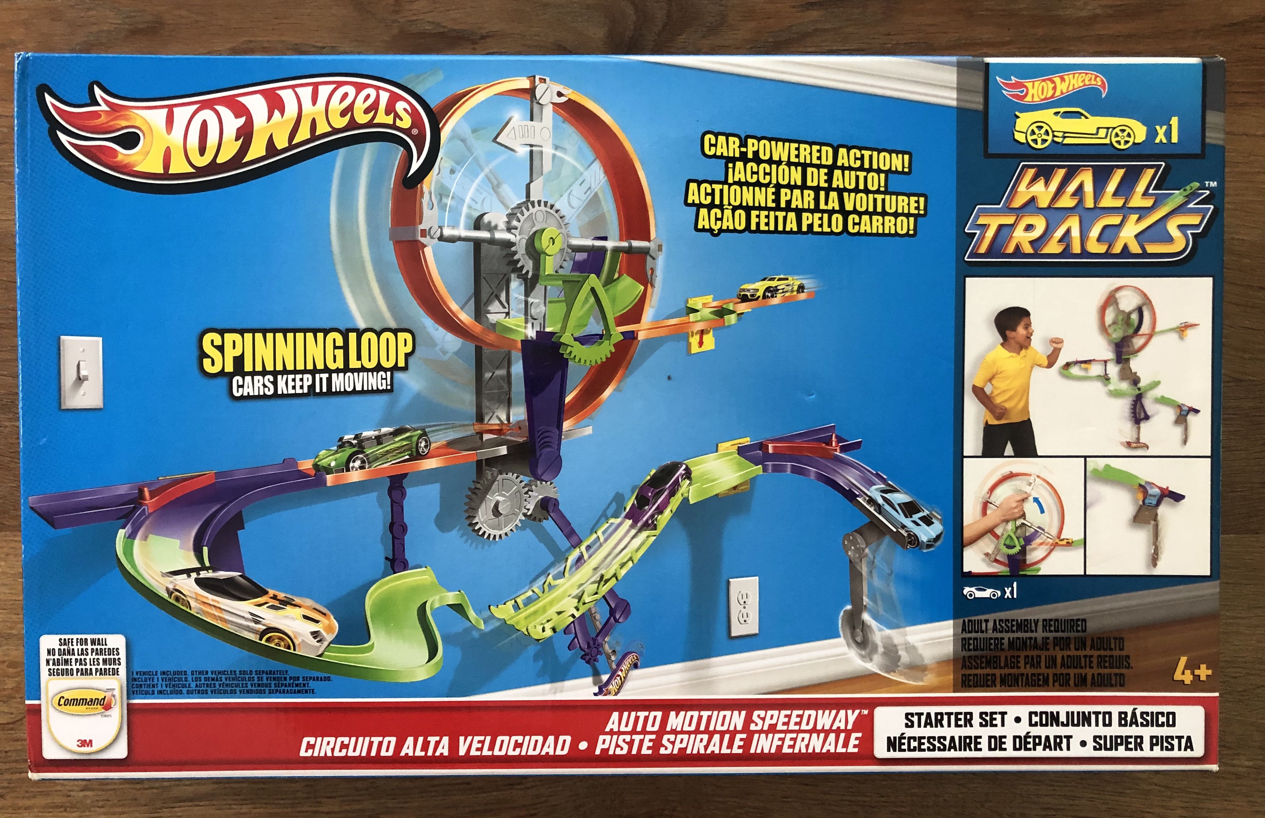 Hot Wheels Auto Motion Speedway Race Car Track Set, Toys & Games ...