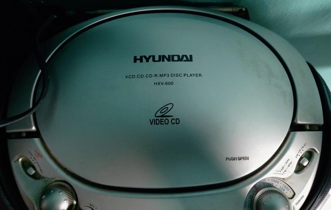 Hyundai VCD. CD. MP3. CDR. Cassette.Disc Player, Audio, Portable Music ...