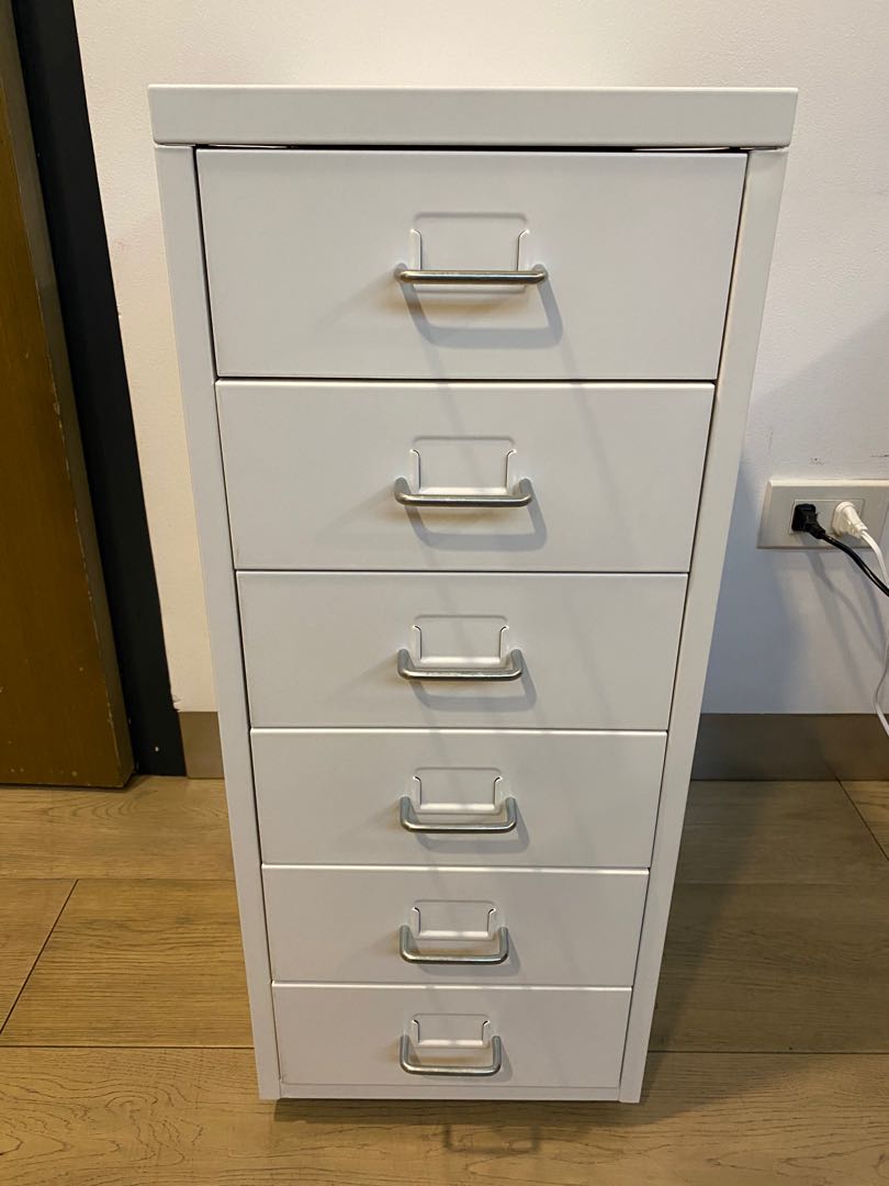 IKEA Helmer Drawer unit on casters, white, Furniture & Home Living ...