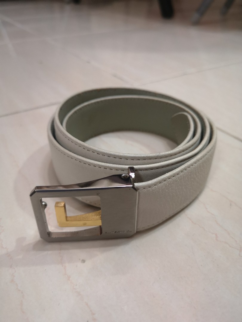 Lancel belt putih, Men's Fashion, Watches & Accessories, Belts on Carousell
