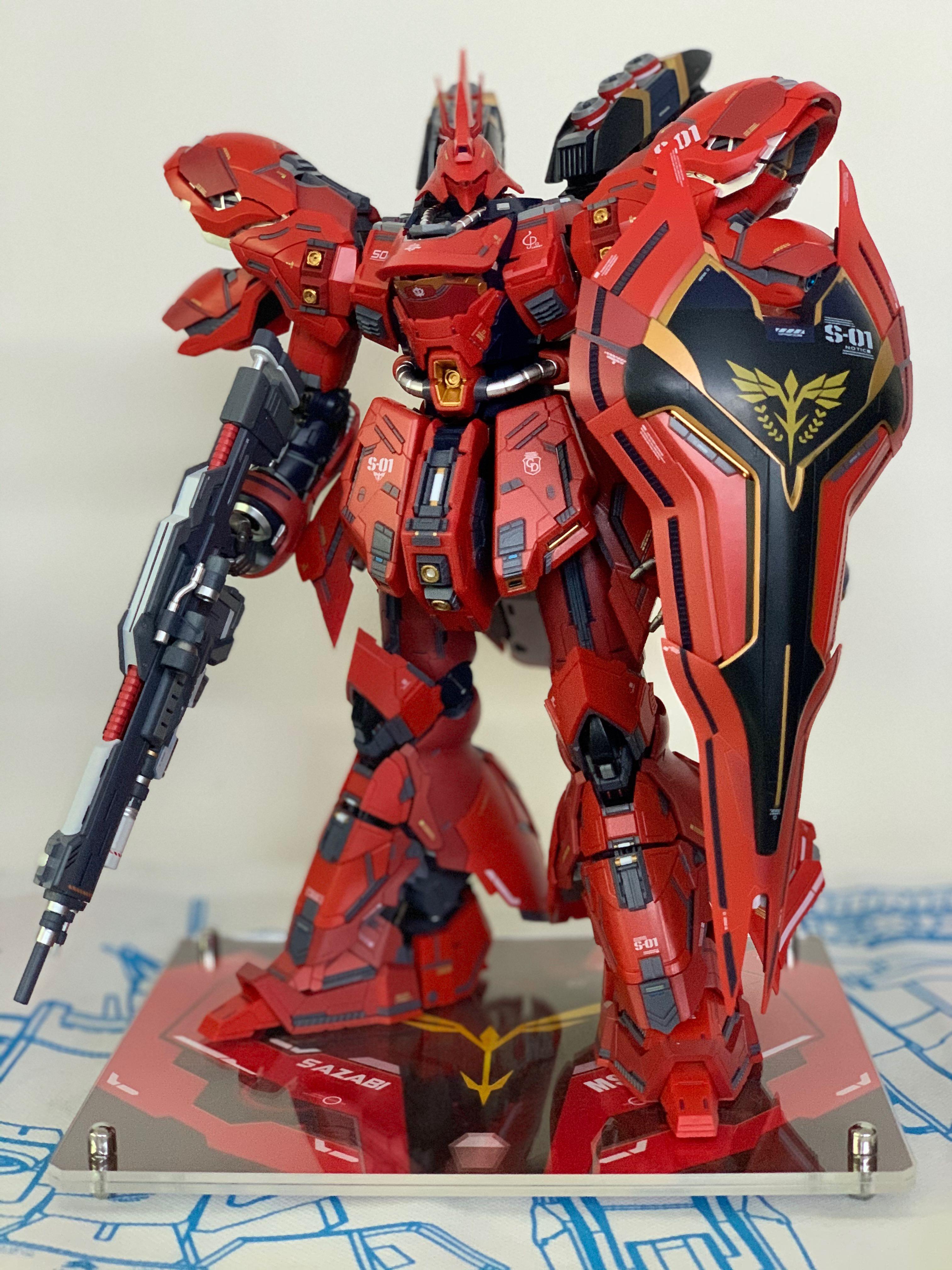 Metal Build Sazabi Gundam with transforming funnels, Hobbies & Toys ...