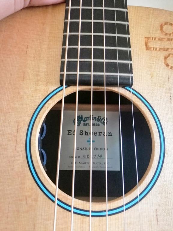 Martin Ed Sheeran Divide Signature Acoustic Guitar, Hobbies & Toys ...