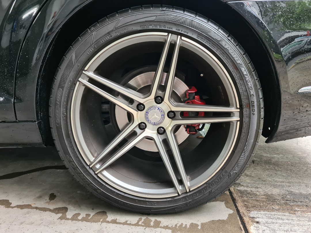 Mercedes Deep Curve Star Rim with tyres, Car Accessories, Tyres & Rims ...