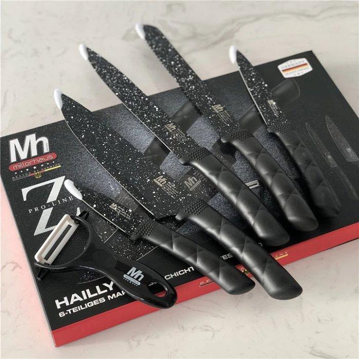Millerhaus German Knife Set 6 pcs set gift box, Furniture & Home Living ...