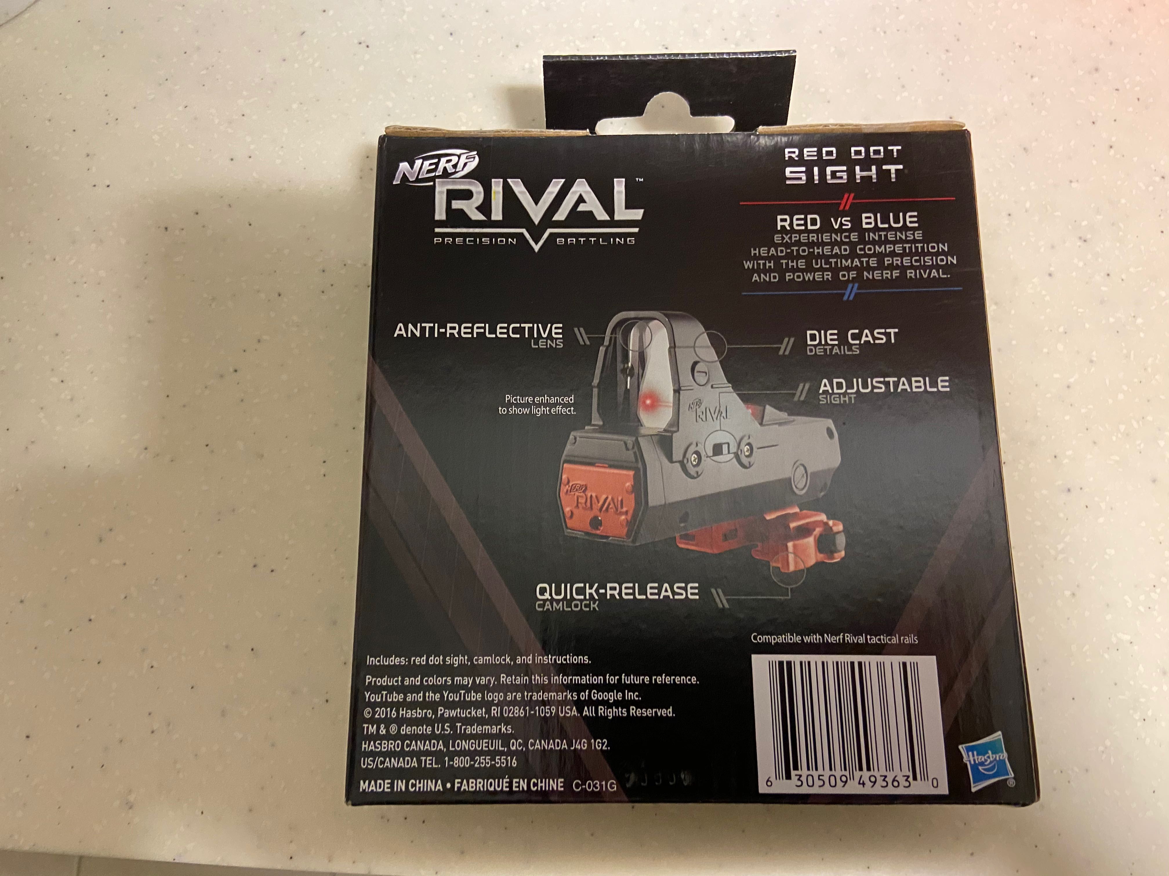 Nerf Rival Red dot sight, Hobbies & Toys, Toys & Games on Carousell