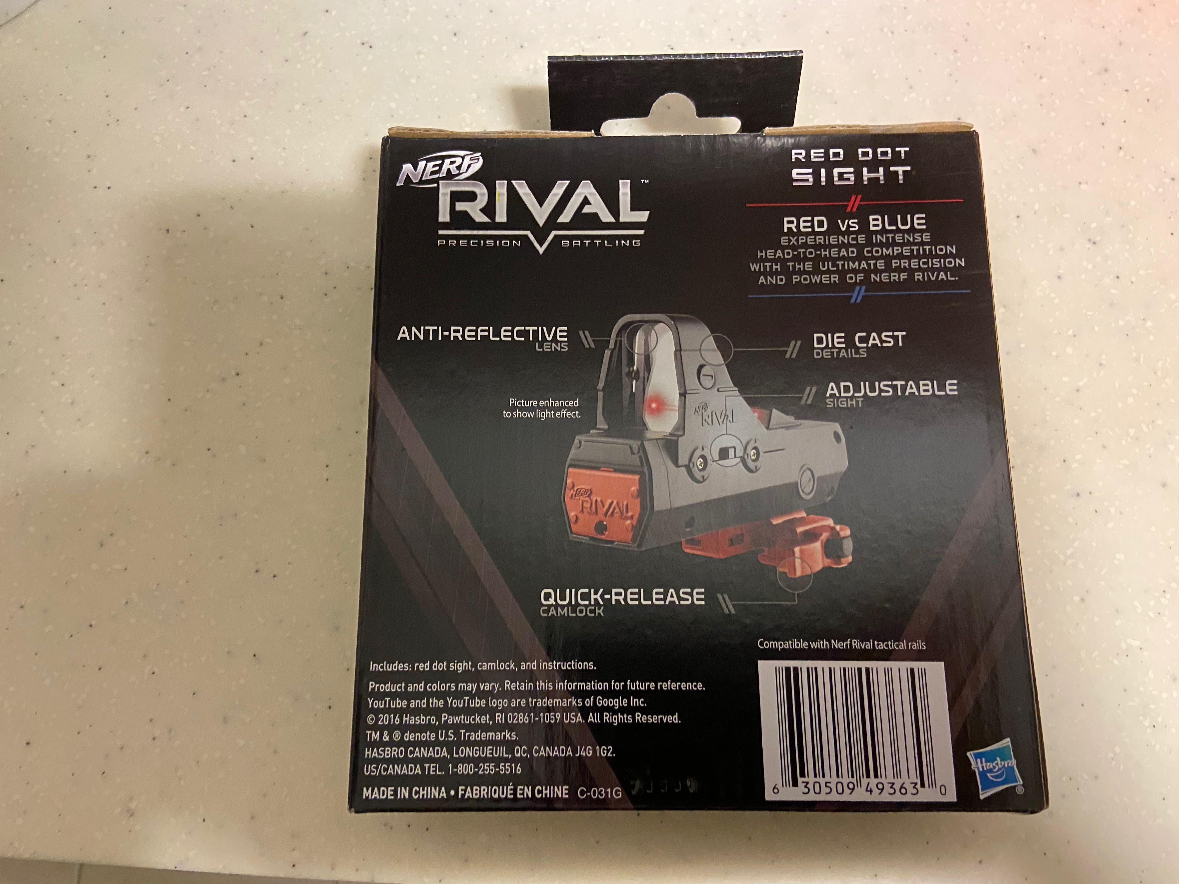 Nerf Rival Red dot sight, Hobbies & Toys, Toys & Games on Carousell