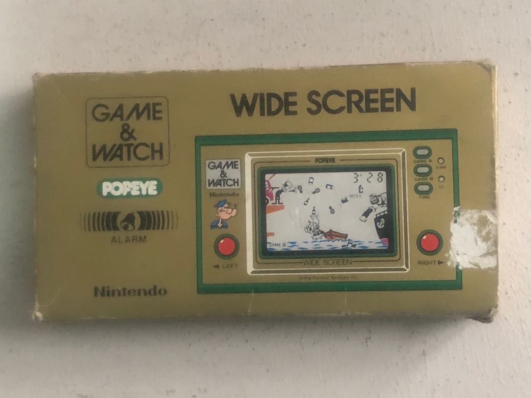 Nintendo 80’ Game & Watch Popeye Mint Complete Vintage Handheld, Video ...