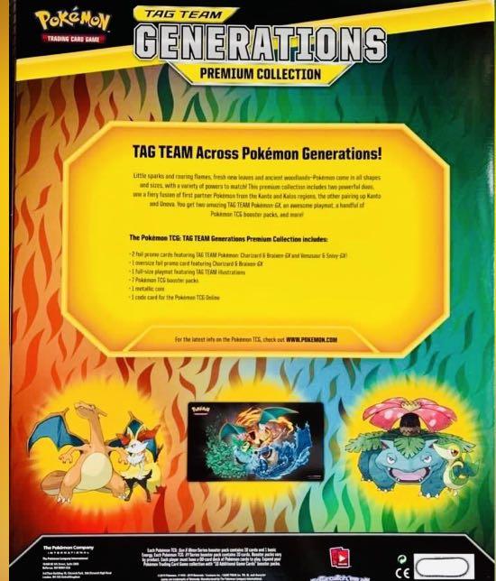 Pokémon TCG: TAG TEAM Generations Premium Collection, Hobbies & Toys ...