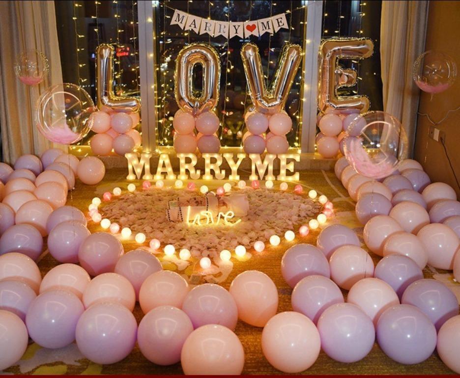 Proposal Balloon Proposal Decoration Marry Me Marriage Proposal ...