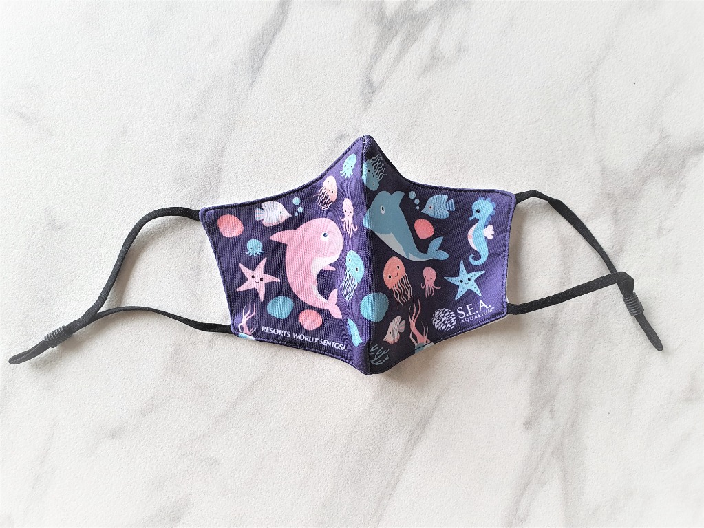 Reusable Kids Mask - Dolphin (Sea Aquarium / Resorts World Sentosa ...