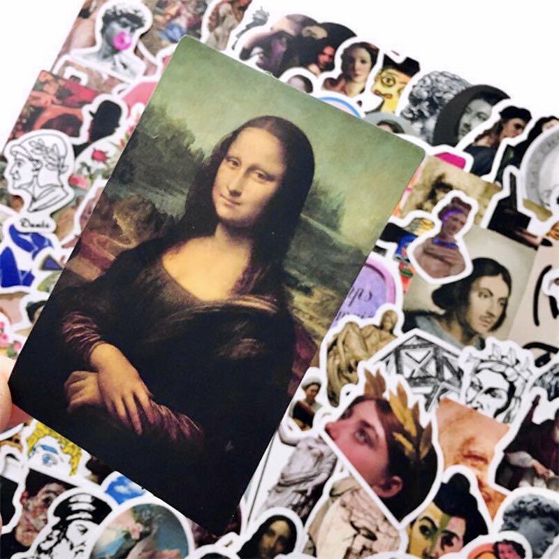 (Stickers) 50pc Renaissance Period European Art Statues Bust Famous ...