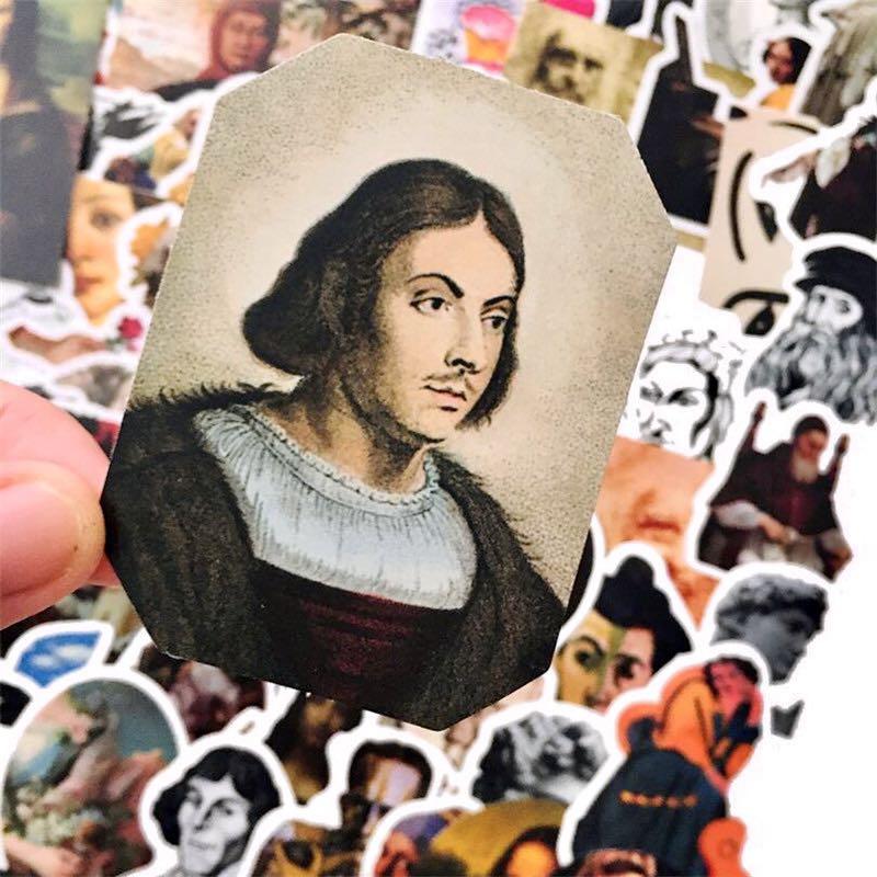 (Stickers) 50pc Renaissance Period European Art Statues Bust Famous ...