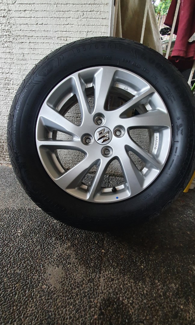 Suzuki Swift 1.2 OEM R15 Stock Mags with Goodyear Tires set (4 pcs ...