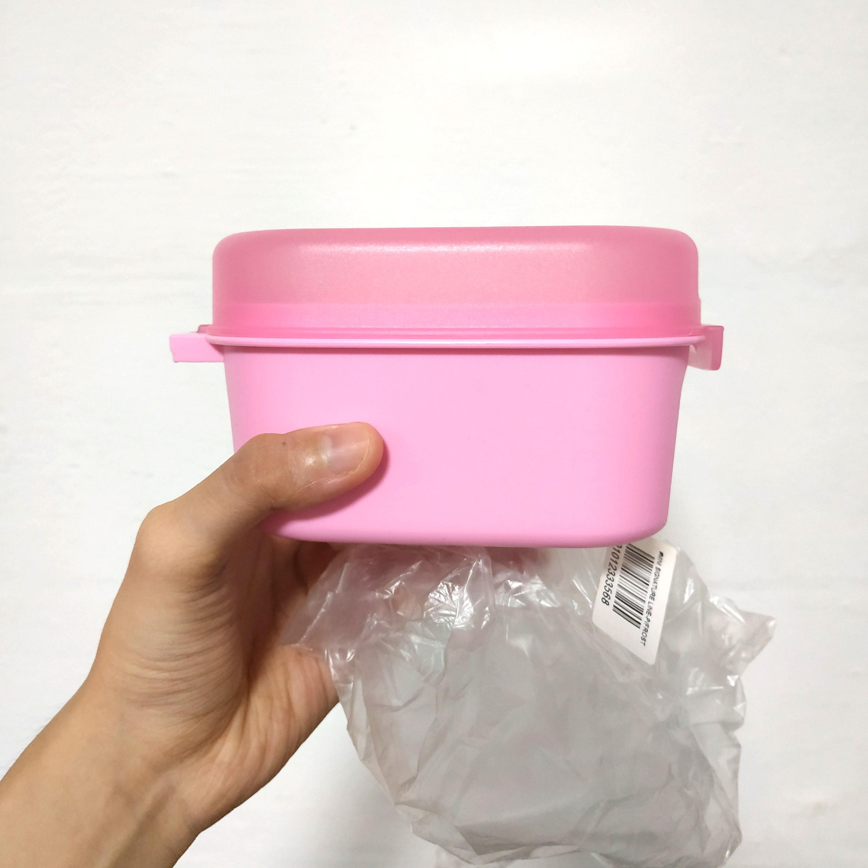 Tupperware 450 ml Mini Signature Line Square Box Container/ Treat ...