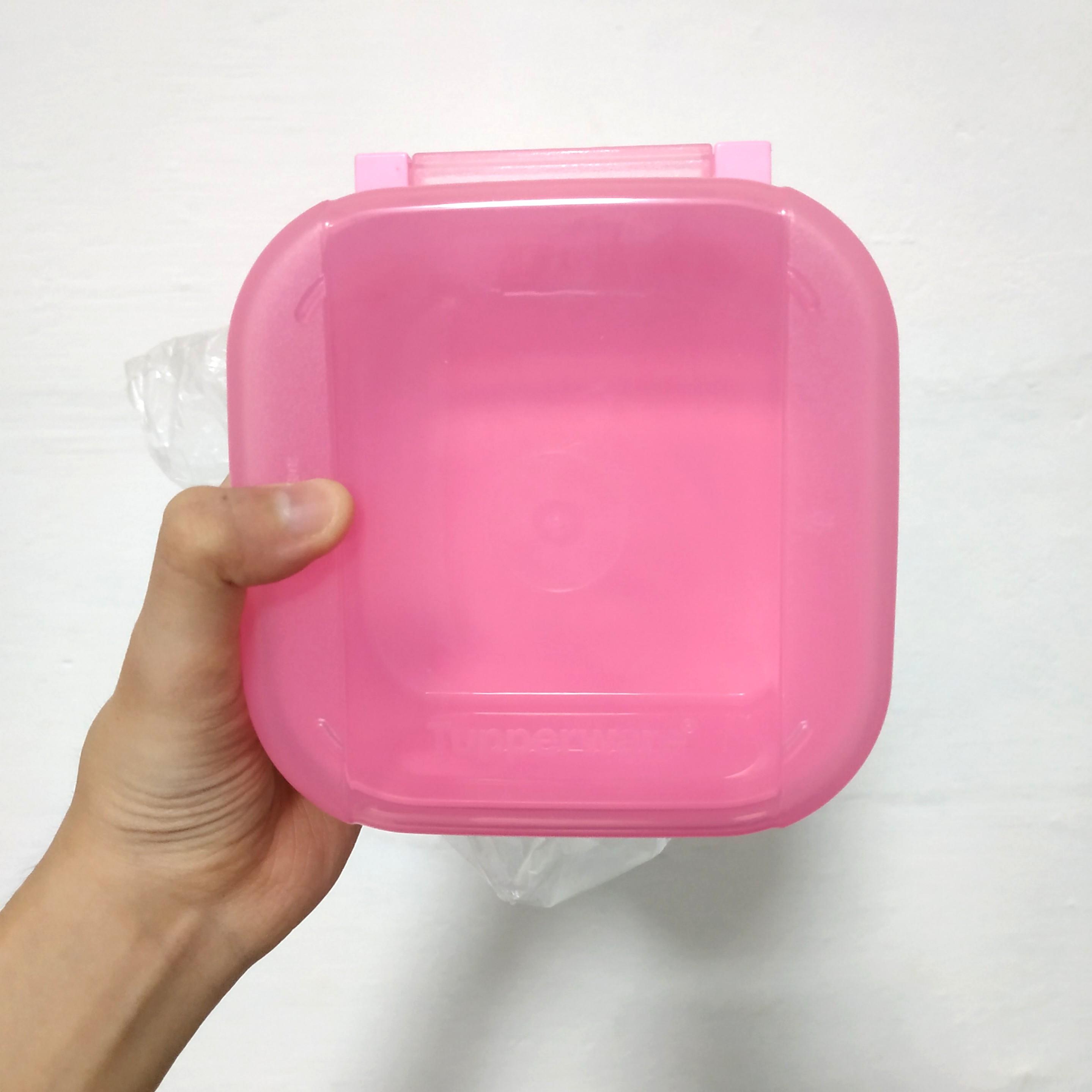 Tupperware 450 ml Mini Signature Line Square Box Container/ Treat ...
