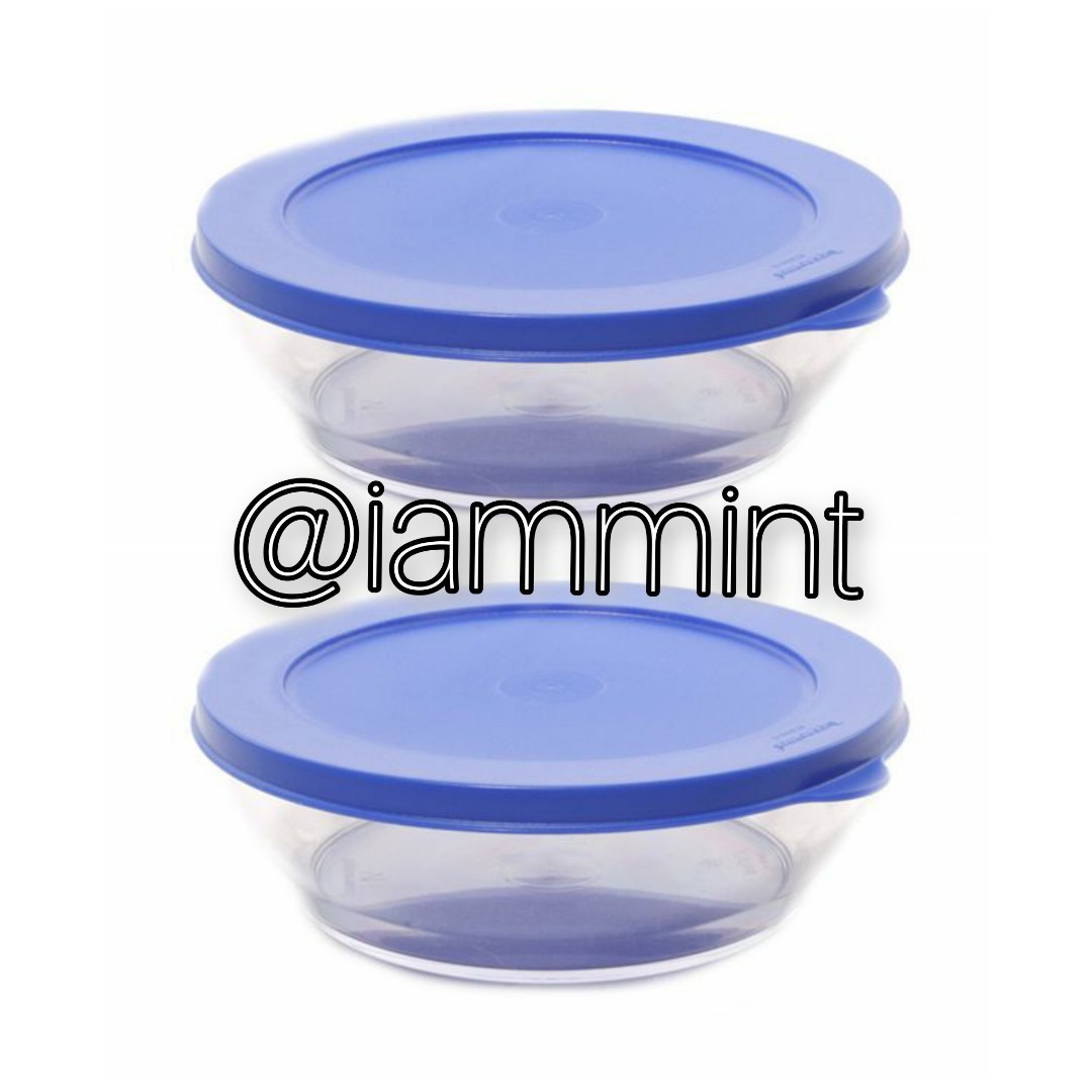 Tupperware 750 ml Slimline Clear/ Clearly Simply Elegant Bowl Container ...