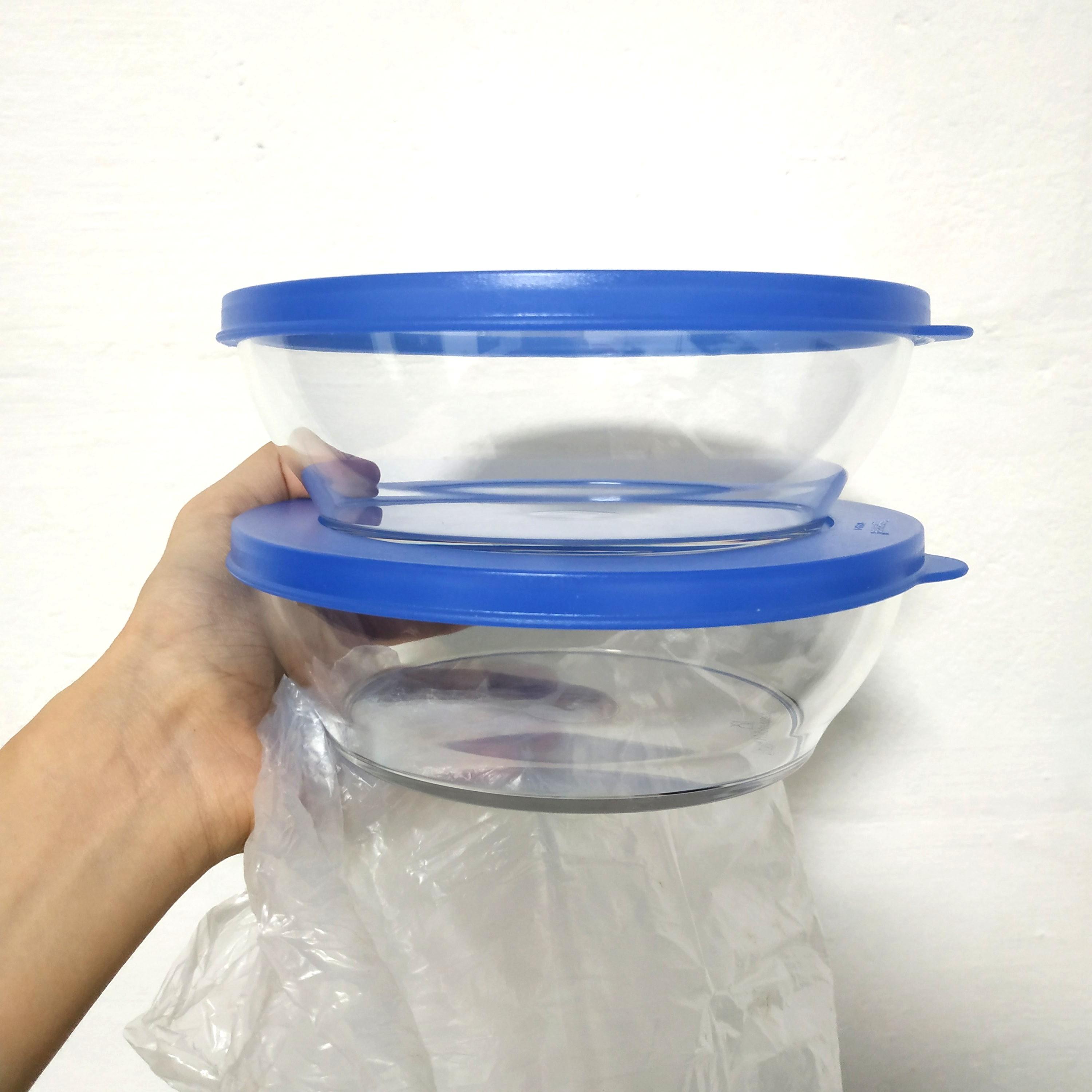 Tupperware 750 ml Slimline Clear/ Clearly Simply Elegant Bowl Container ...