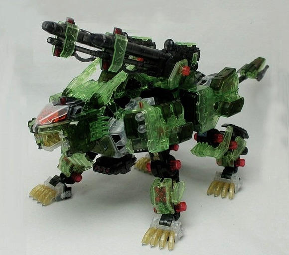 ZOIDS TRANSPARENT LIGER ZERO PANZER 019 1/72 Black Knight 90's toys ...