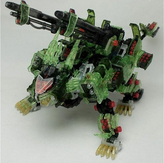 ZOIDS TRANSPARENT LIGER ZERO PANZER 019 1/72 Black Knight 90's toys ...