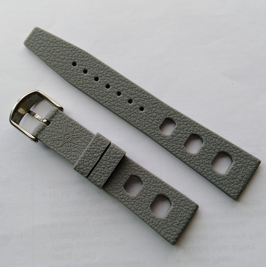 20mm Tropic Rubber Strap (Suitable for Seiko Orient Citizen Casio Zelos ...
