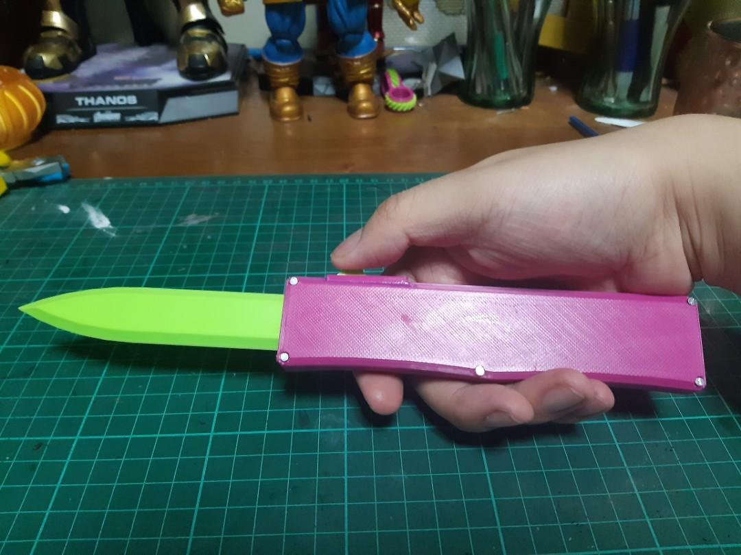 3d Printed OTF Knife, Hobbies & Toys, Toys & Games on Carousell