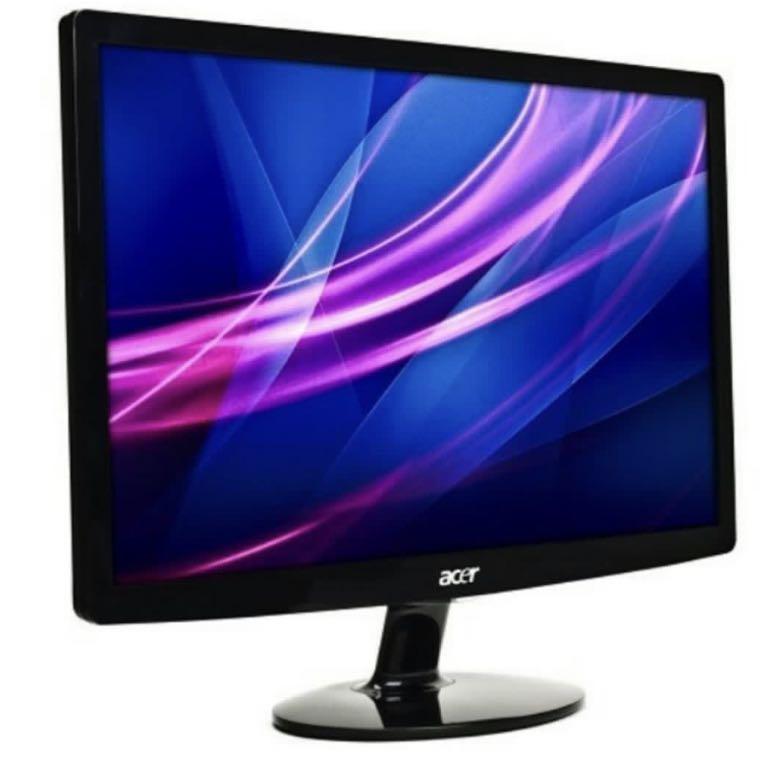 Acer S202HL bd Black 20" Widescreen LED Backlight LCD Monitor ...
