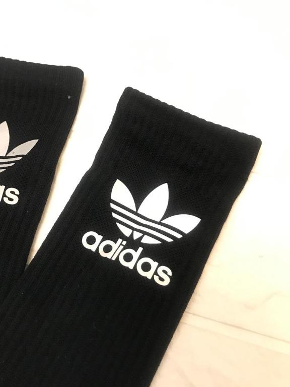 割價清貨-清貨#2 -- 最後2對 Adidas - Reflex 反光logo crew socks (size: 36 - 44), 男裝 ...